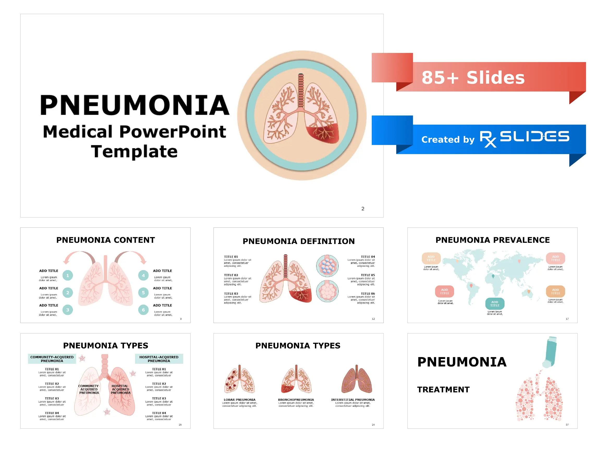 Download Pneumonia PowerPoint Template|RxSlides